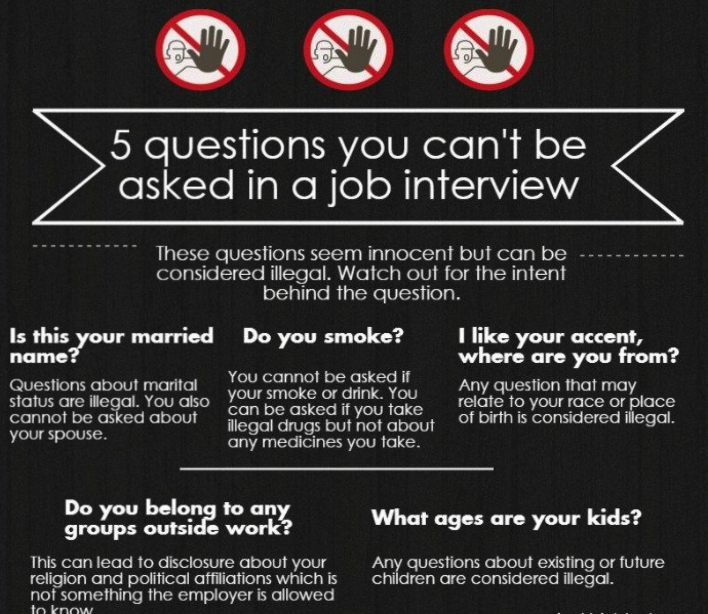 5 Illegal Interview Questions and How to Dodge Them – HRDEV.org